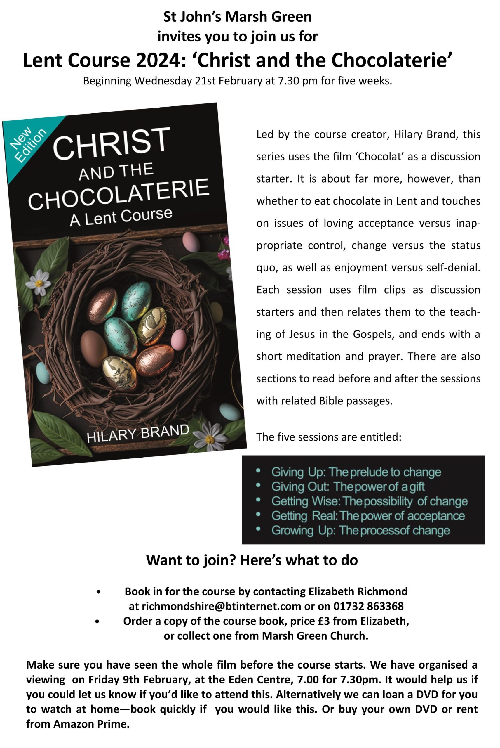 Chocolat-Lent-Course-poster | Marsh Green URC